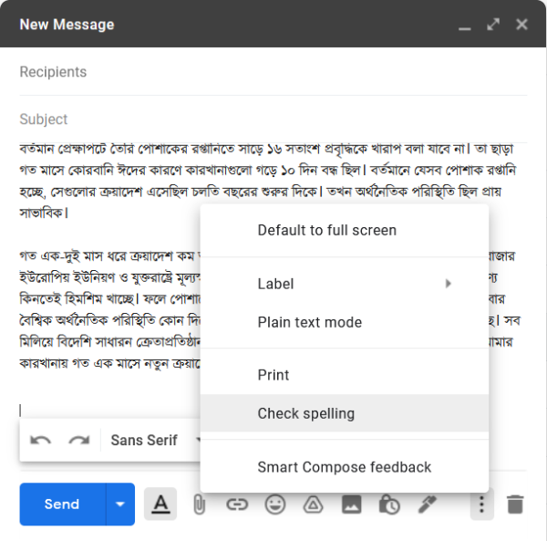 Bengali (Bangladesh) Spellchecker – Bangla Type Foundry
